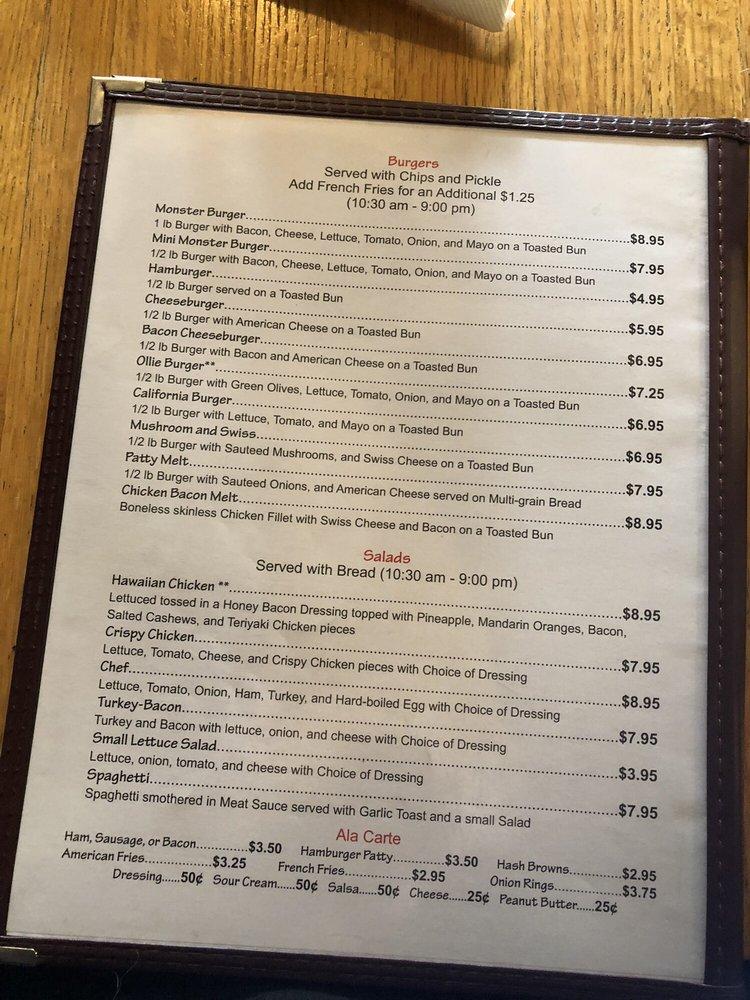 Menu at Edie Mae's Eatery restaurant, Delano, 600 Babcock Blvd