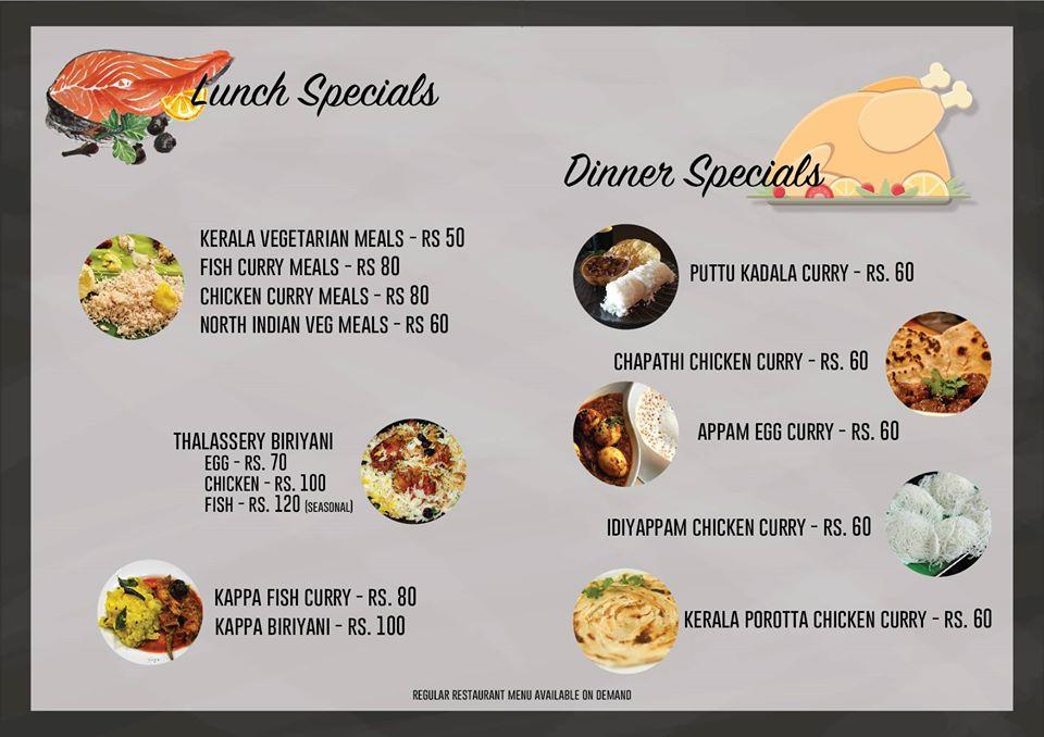 Menu at Kappa Restaurant, Bengaluru, Viswa Vihar