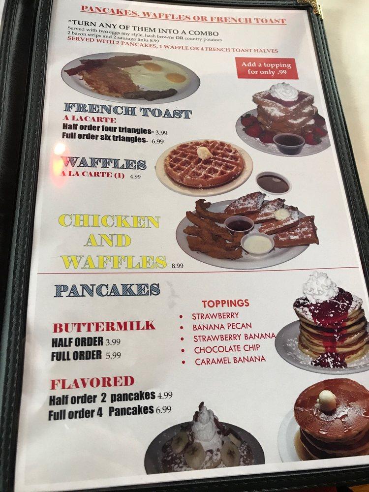 Menu at Nate's Diner restaurant, Houston