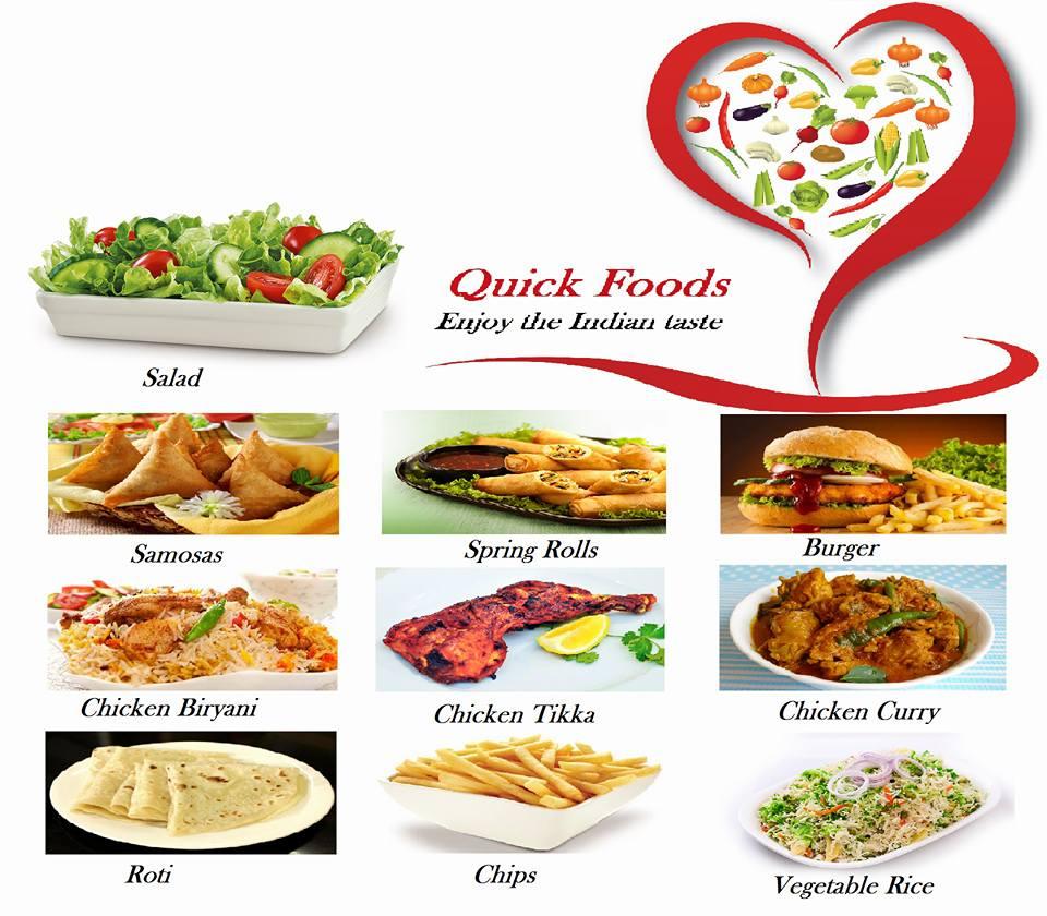 Menu at Quick Food restaurant, Cape Town