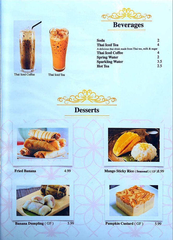 Menu at Thai Delight NYC restaurant, New York City