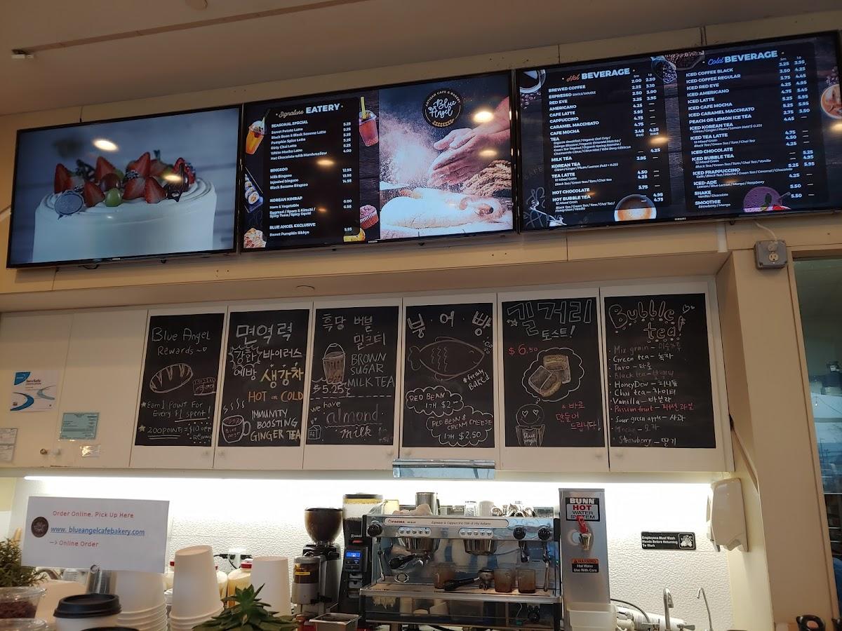 Carta de Blue Angel Cafe & Bakery, Fort Lee