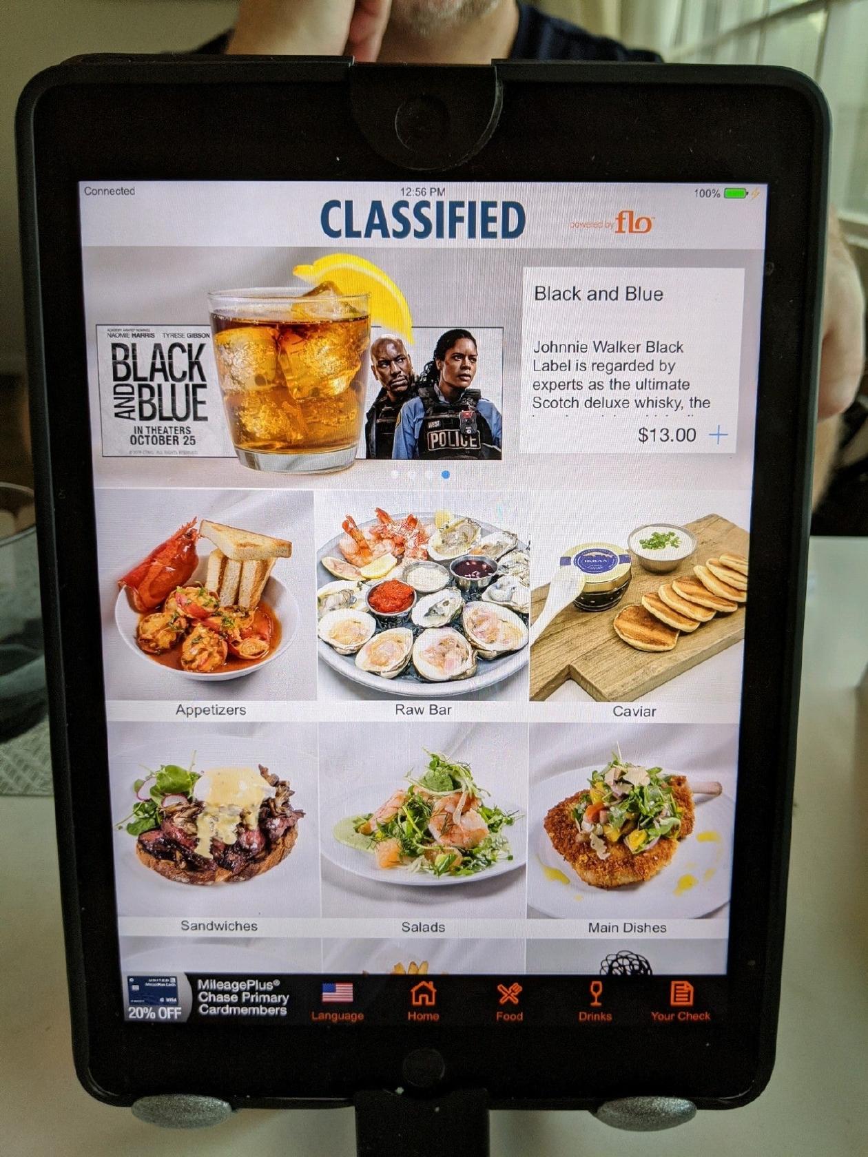 Menu at Classified pub & bar, Newark