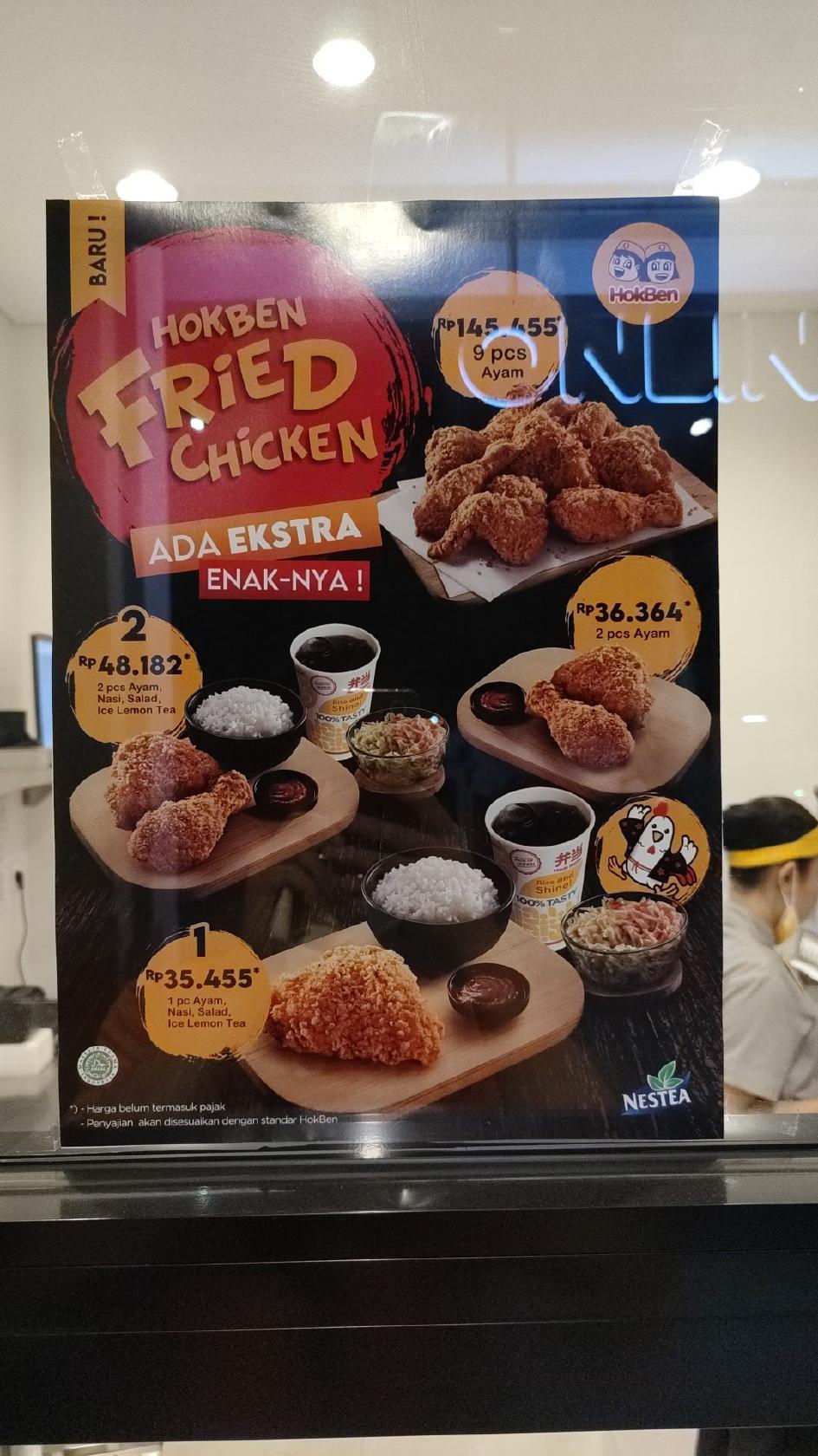 Menu at Hokben Kitchen - Halim Perdana Kusuma Benda restaurant, Tangerang