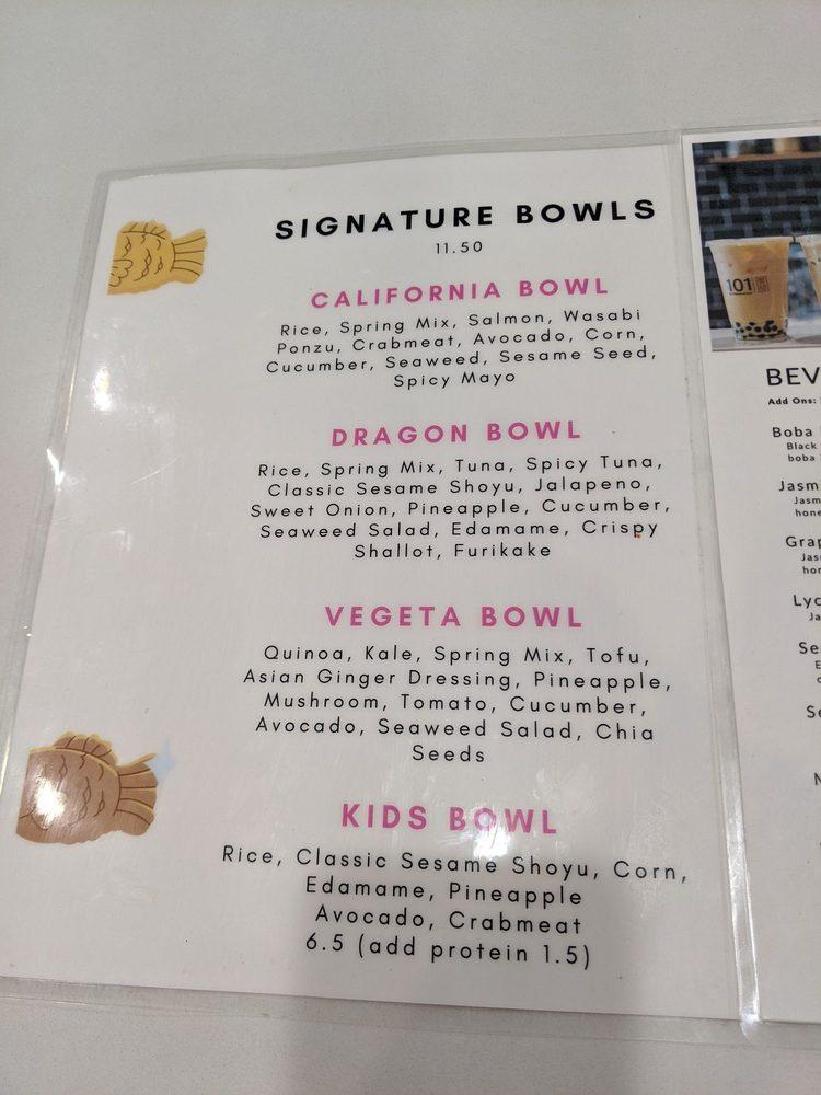 Menu at Me So Poke restaurant, Austin, 10815 FM-2222