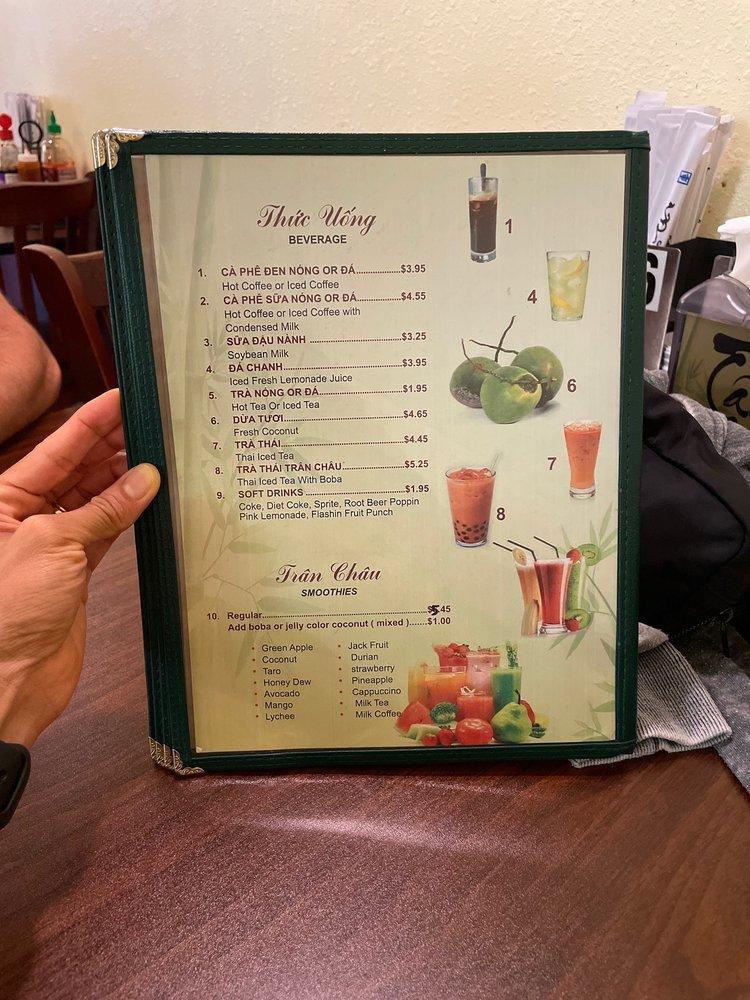 Menu at Pho Tan restaurant, Lakeland, S Combee Rd
