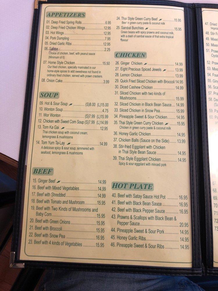 Menu at Yum Yum Kitchen restaurant, Ponoka