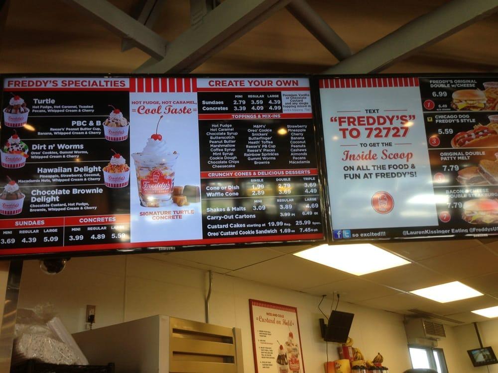 Menu at Freddy's Frozen Custard & Steakburgers fast food, Bakersfield ...