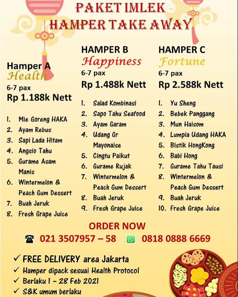 Menu at HAKA Restaurant, Jakarta, Haka Restaurant