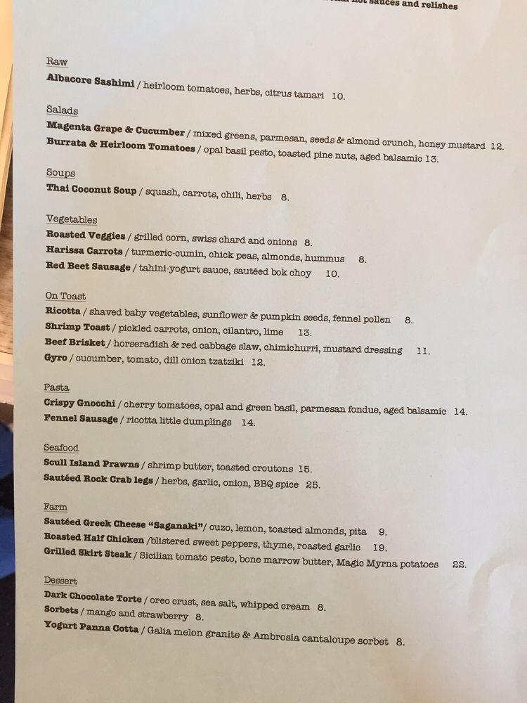 Menu at Moody Rooster pub & bar, Westlake Village