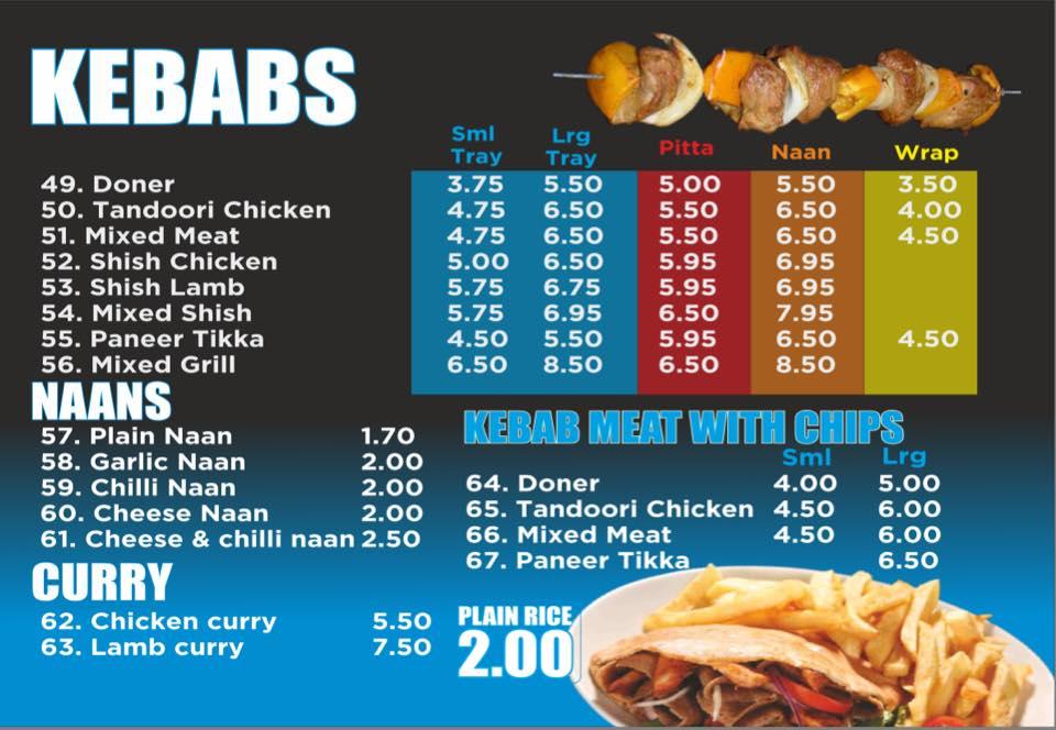 Menu at Oh My Cod! restaurant, Northampton