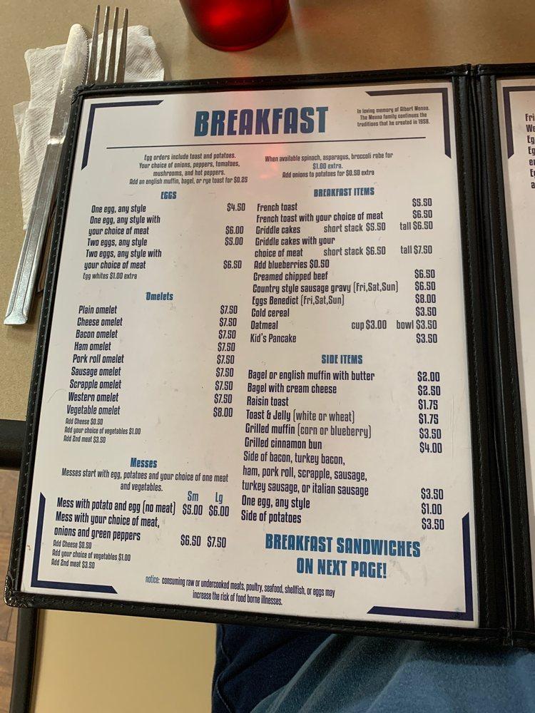 Menu at Coffee Cup Restaurant, Downingtown