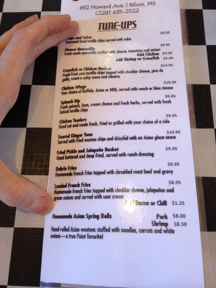 Menu at Fillin' Station pub & bar, Biloxi