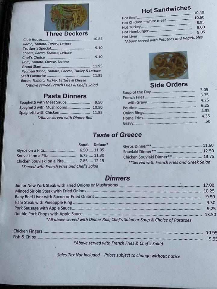 Menu at Quarry Restaurant, Hamilton, 567 ON-5