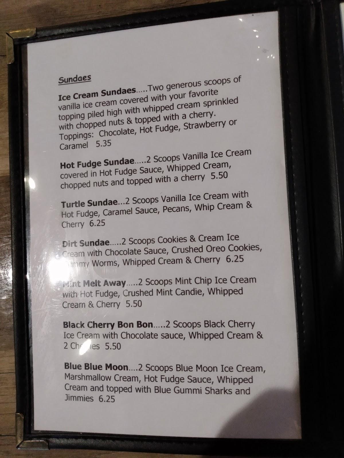 Menu at Red Roof Station restaurant, Eagle