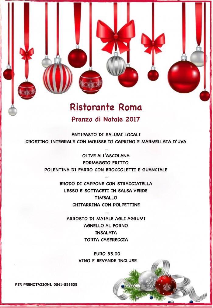 Menu da Ristorante Roma, Torano Nuovo