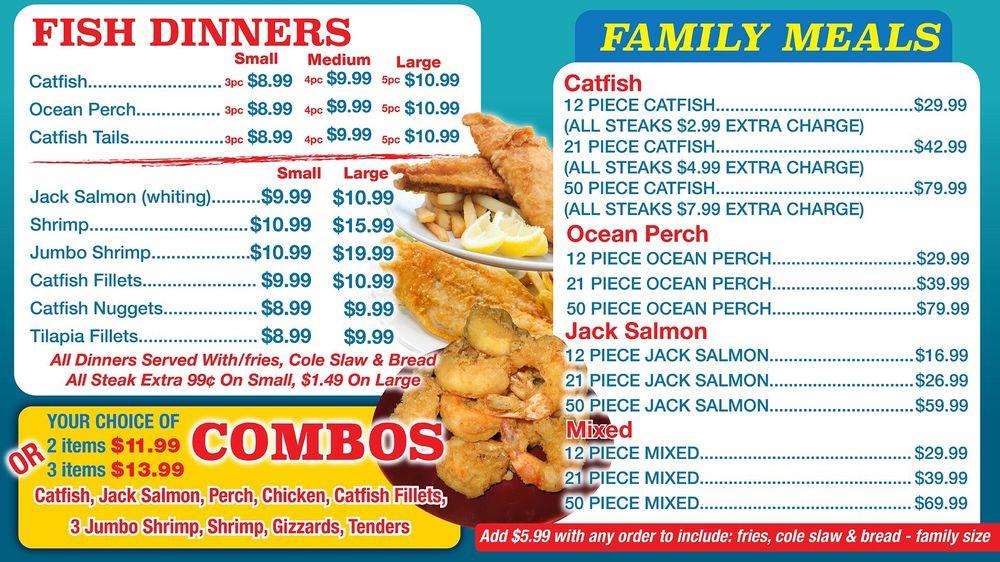 Menu at Big Shark’s Fish,Chicken & Gyro restaurant, Indianapolis