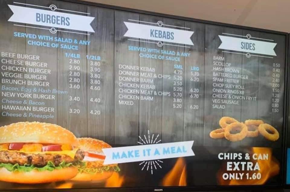 Menu at Oh My Cod! restaurant, Helsby, Yew Tree Cottage