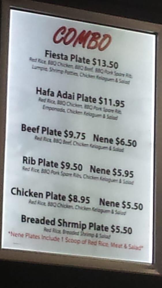 Menu at Red Rice BBQ, Las Vegas