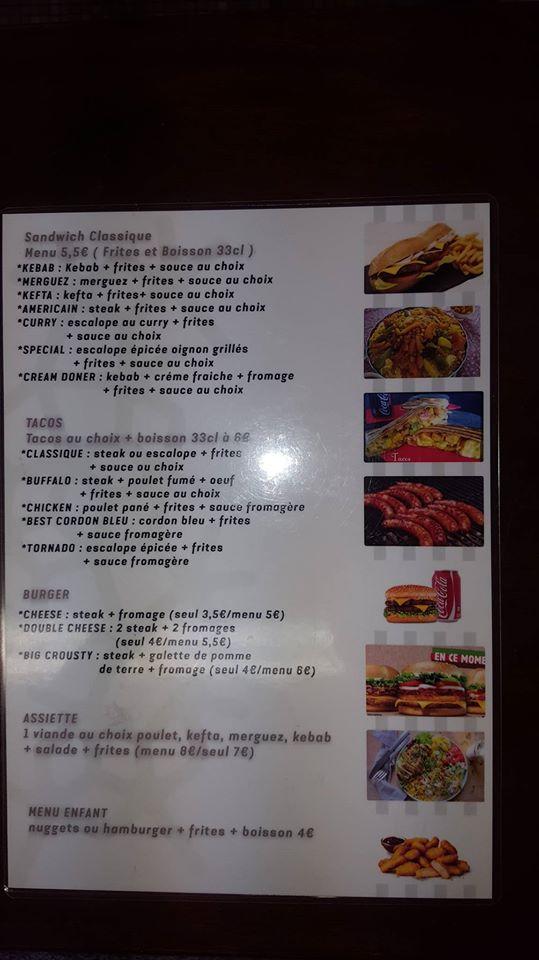 Menu at Royal Food restaurant, Bergerac