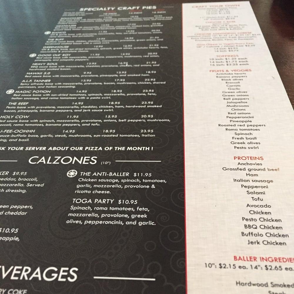 Menu at Tomato Bar Pizza Bakery, Schererville
