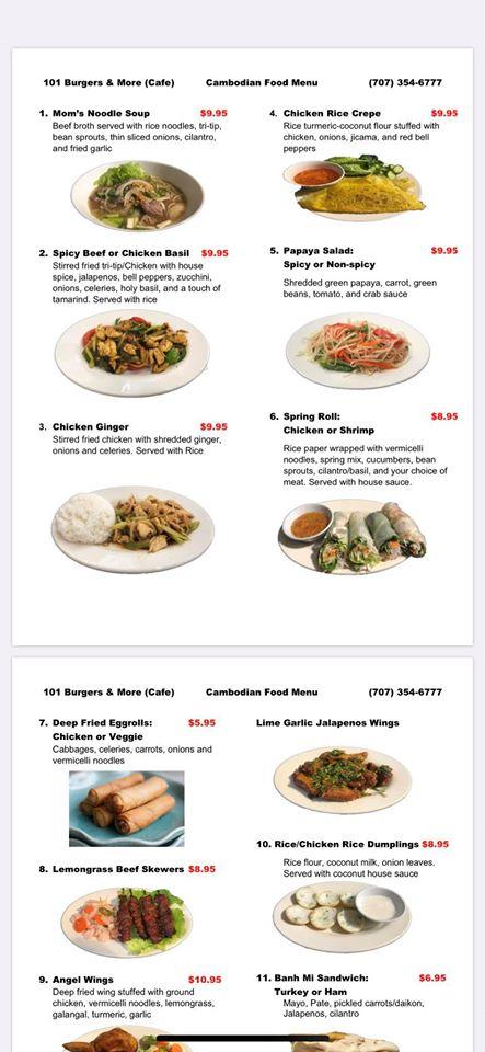 Menu at Dahvi’s Kitchen restaurant, Willits