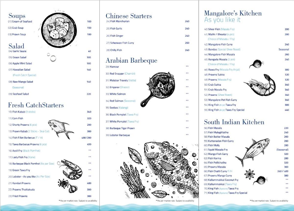 Menu at Fresh Catch Seafood Restaurant, Mysuru, /3