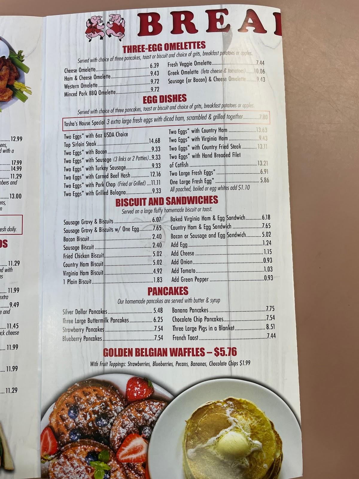 Menu at Prince George Family BBQ, Petersburg