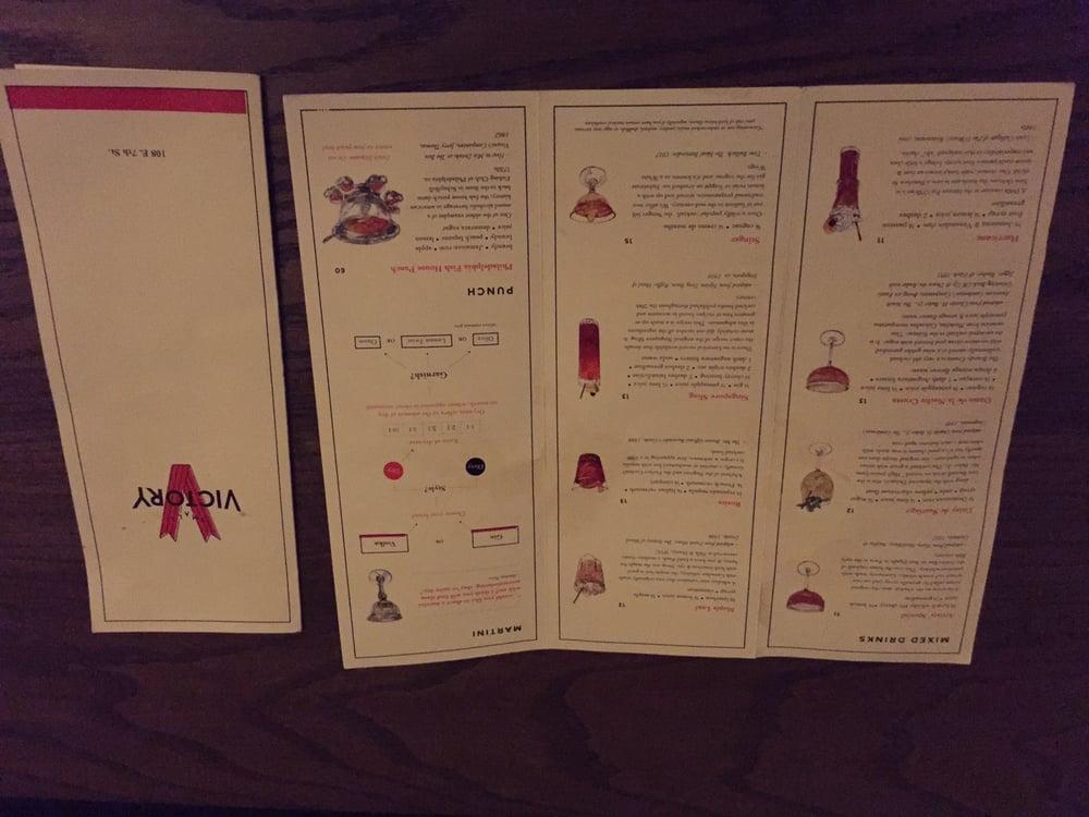 Menu at Small Victory pub & bar, Austin