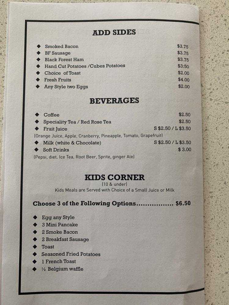 Menu at The Hot Grill restaurant, St. Albert