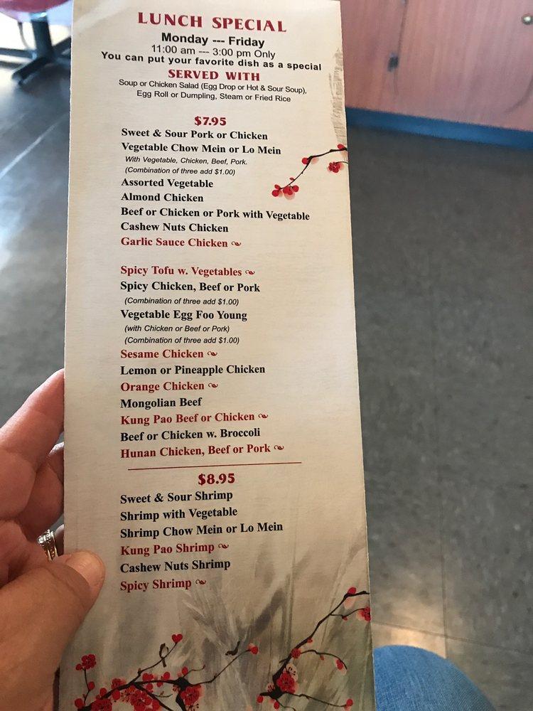 Menu at Hunan Chinese Restaurant, Cortez