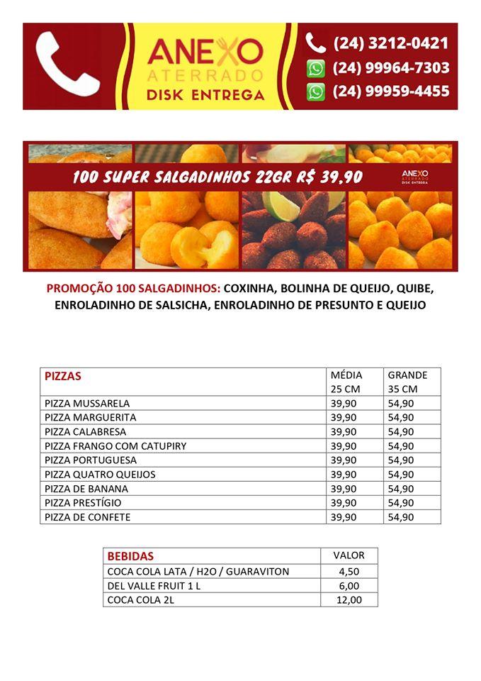 Menu em ANEXO ATERRADO restaurante, Volta Redonda