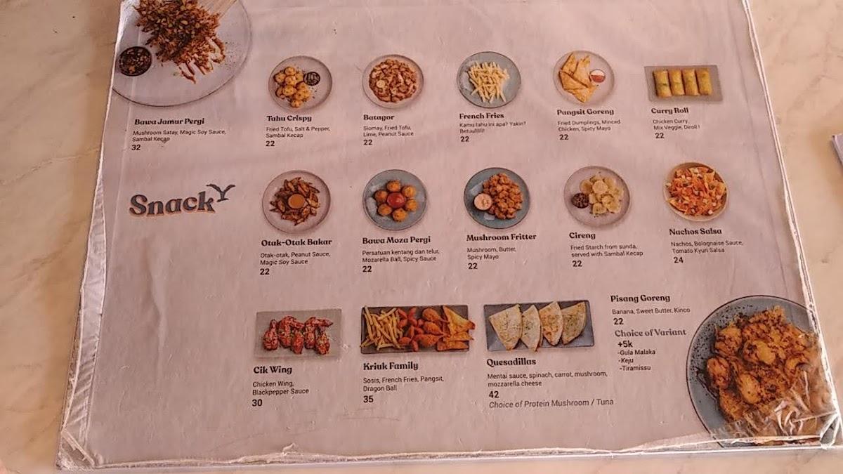 Menu at Arah Awan Coffee & Bar (RELX), Semarang