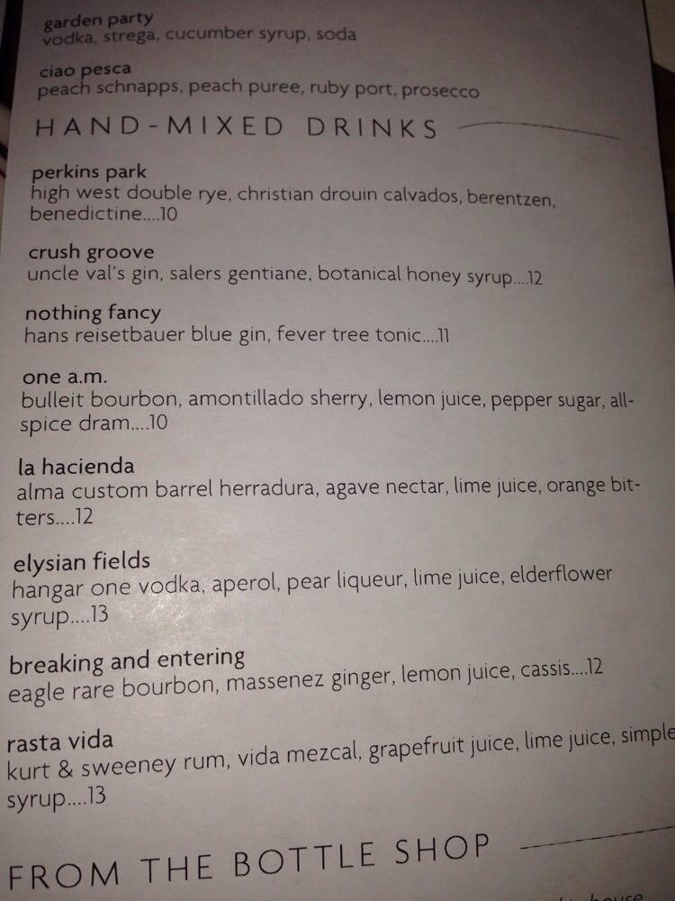 Menu at Lure pub & bar, Atlanta