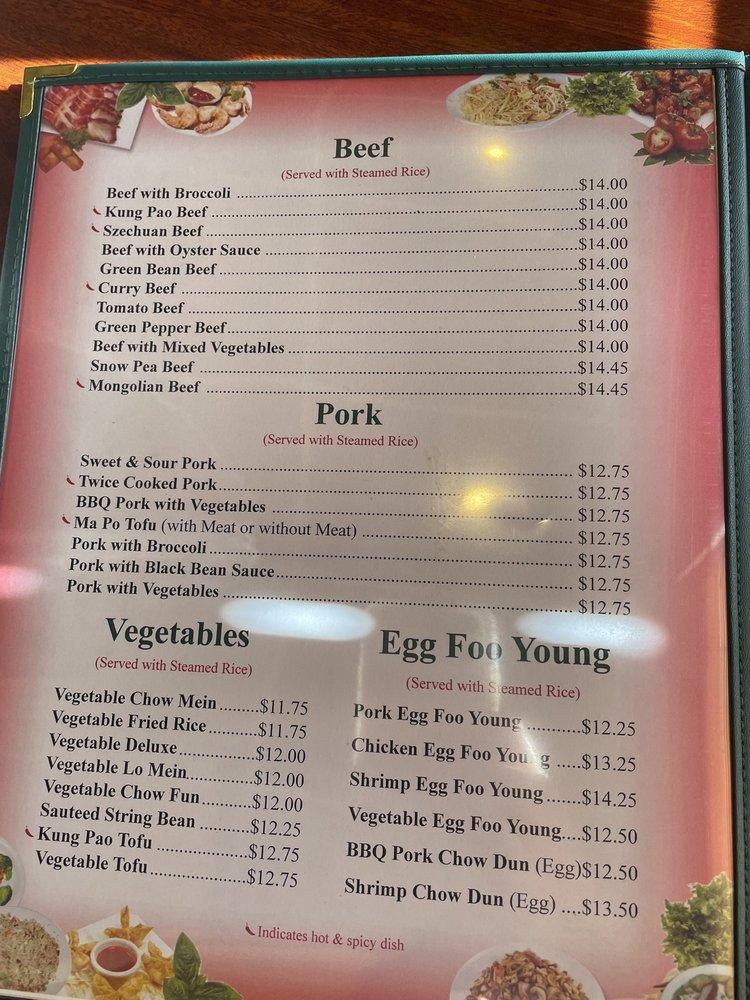 Menu at New Lantern Chinese Restaurant, Estacada