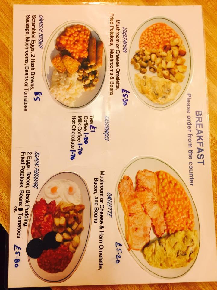 Menu at JD's Breakfast House restaurant, Corby