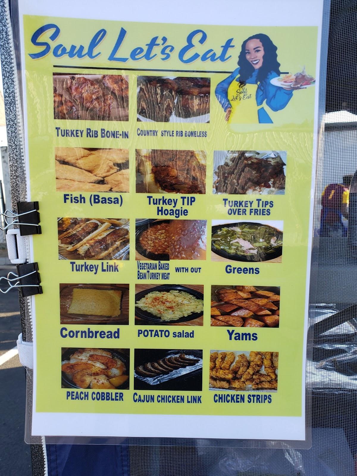 Carta del restaurante Soul Let's Eat, Oakland