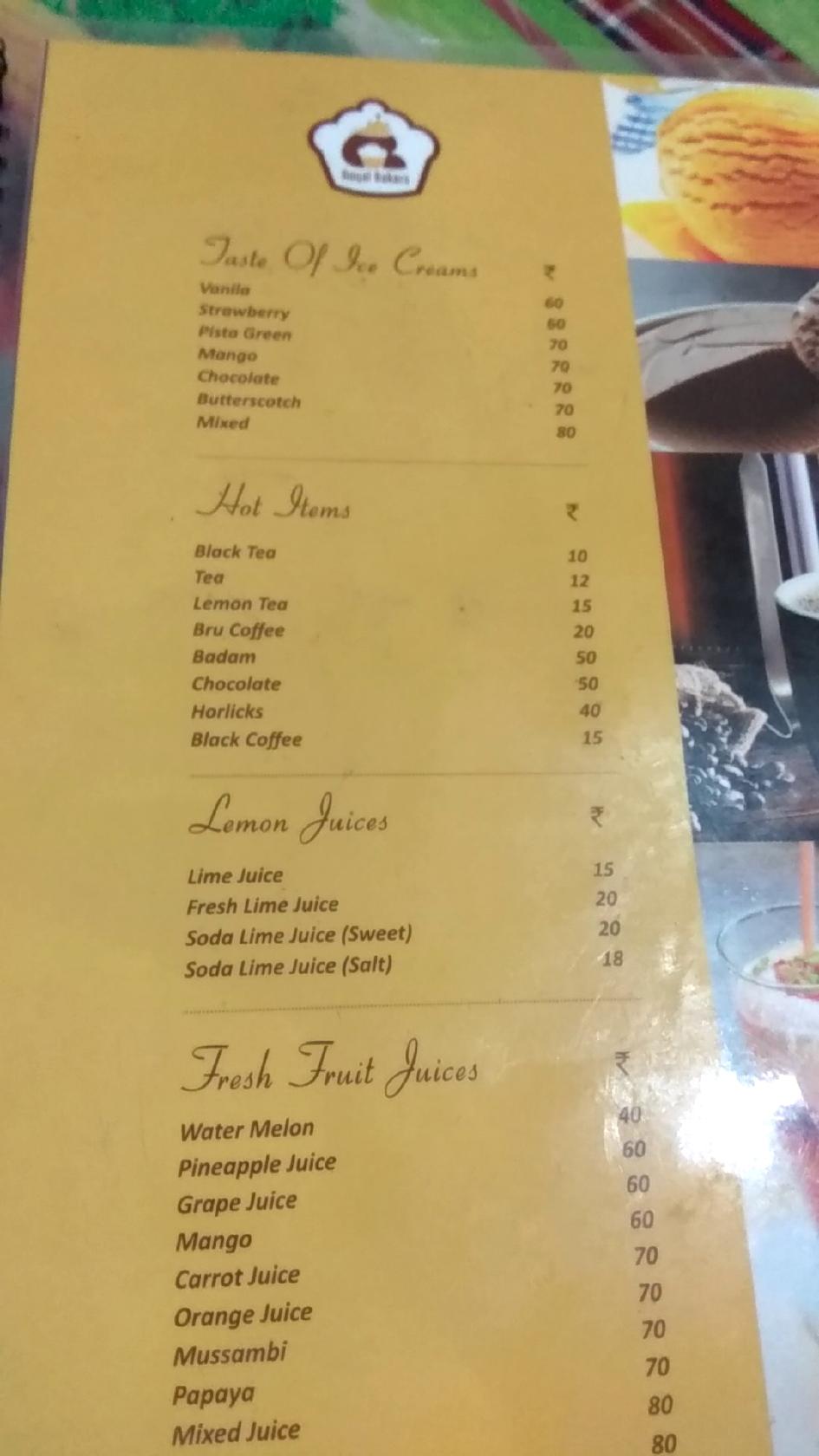 Menu at Royal Bakers & Restaurant, Kolenchery, Kolenchery, Ground Floor