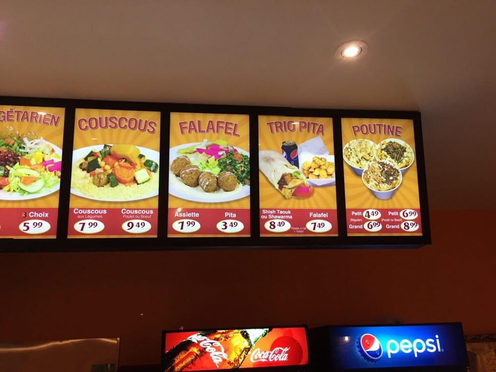 Menu at Basha (Marché Jean-Talon) restaurant, Montreal