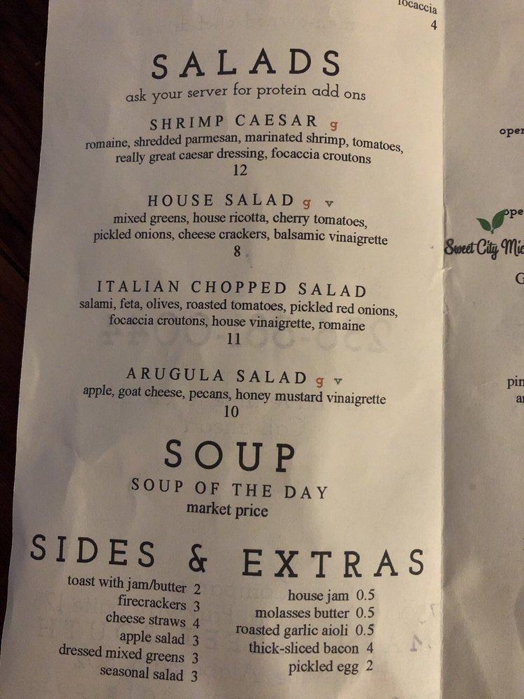 Menu at Good Company Cafe, Huntsville, Memorial Pkwy SW #123