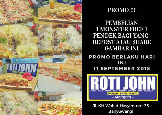 Menu at ROTI JOHN ORI MALAYSIA CAB. JAJAG BANYUWANGI restaurant, Jajag