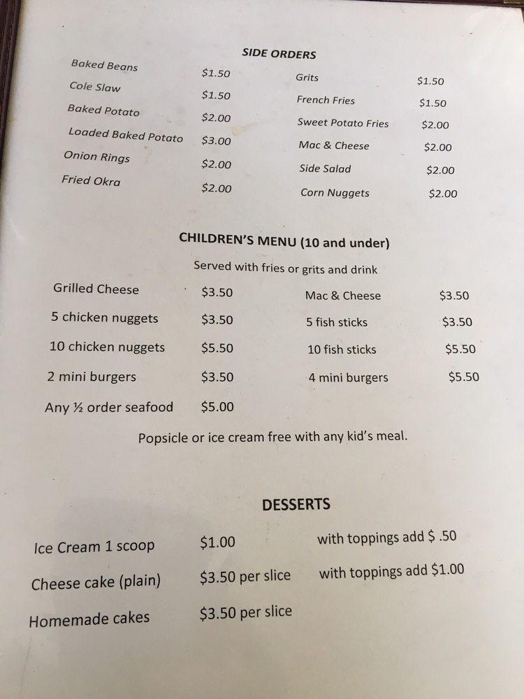 Menu at Country Boys Seafood Restaurant, Quincy