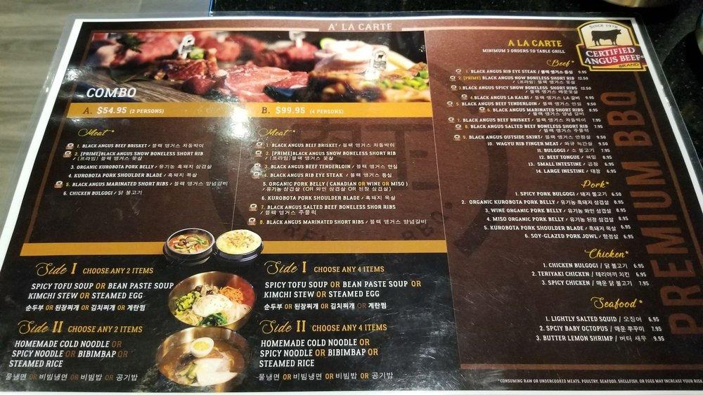 Menu at Master Kim’s Korean BBQ, Las Vegas, S Durango Dr #100