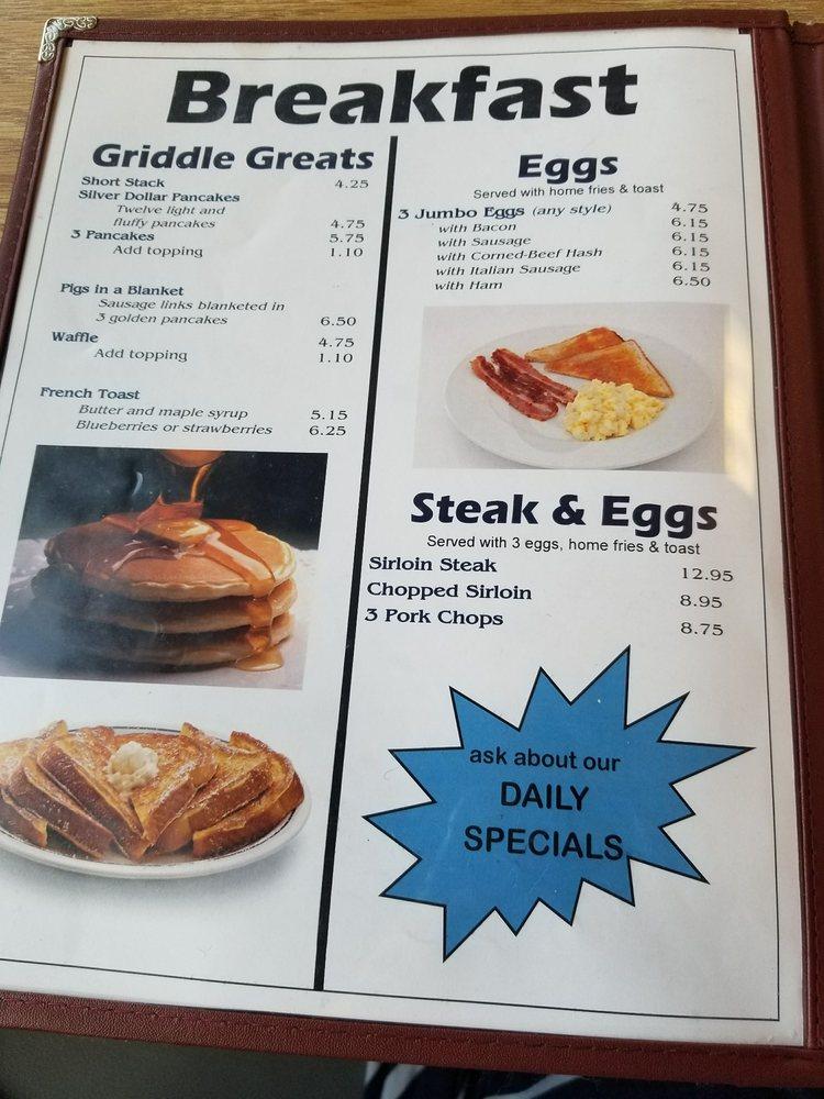 Menu at Gas Grill Family Restaurant, USA