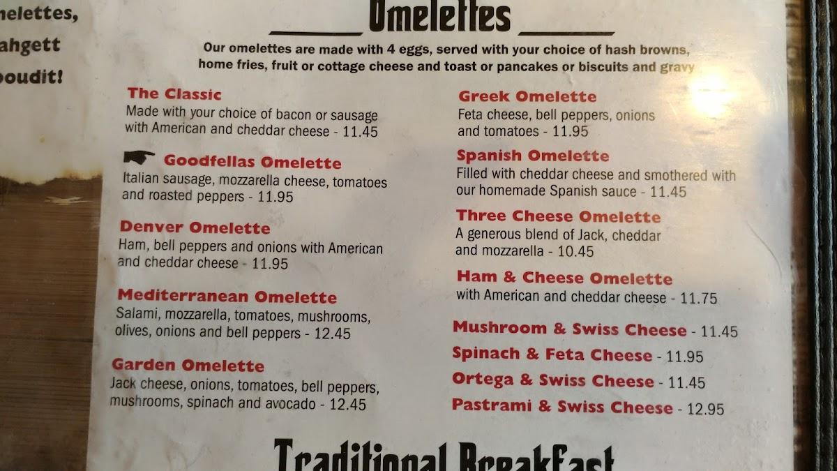 Carta de Goodfellas Cafe, Corona