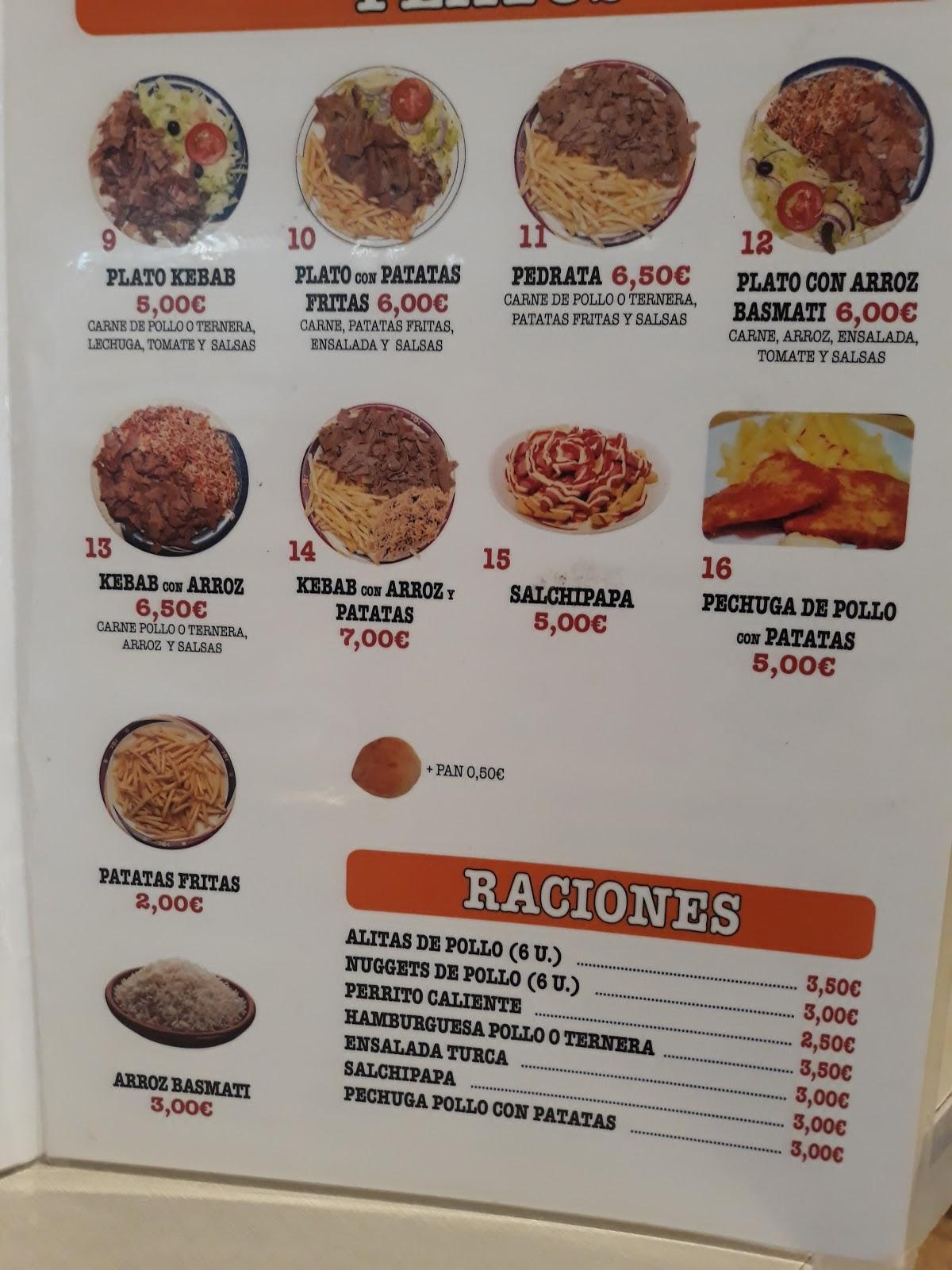 Menu at BAR MARIA, Ansoáin