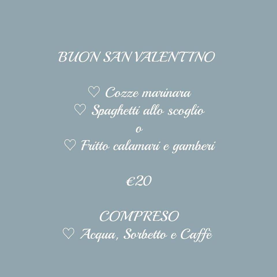 Menu at Infinity restaurant, Imperia