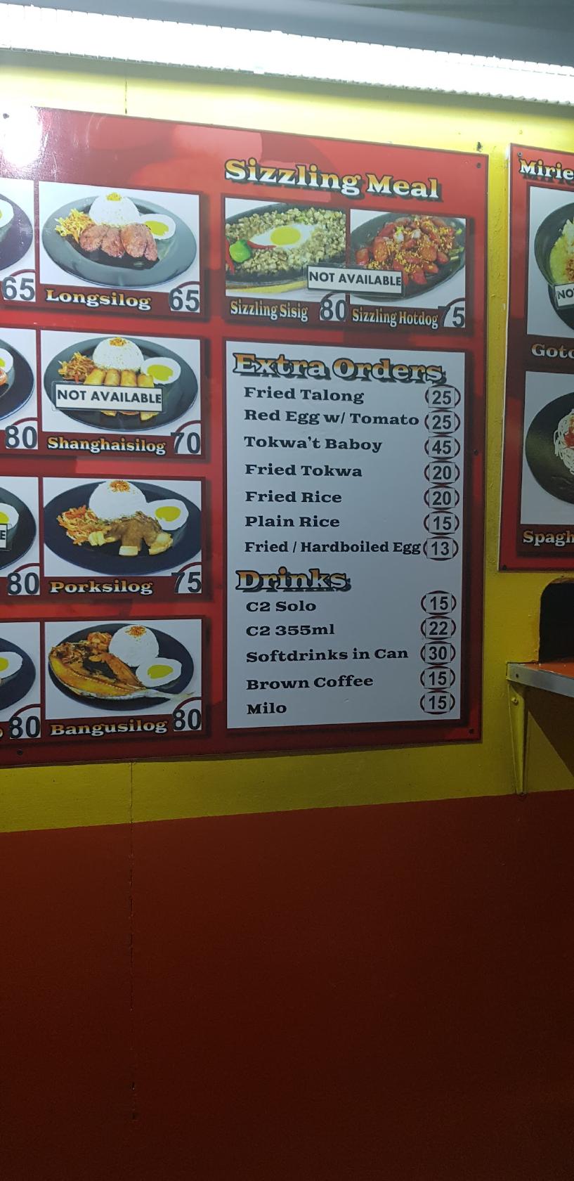 Menu at Jarret's restaurant, Pasig, Strata 100, Ruby Road Ortigas Center