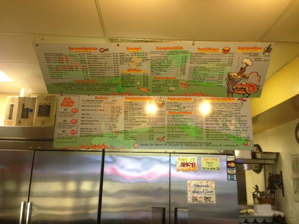 Menu at C J's BBQ, Oxnard, 480 Victoria Ave # B