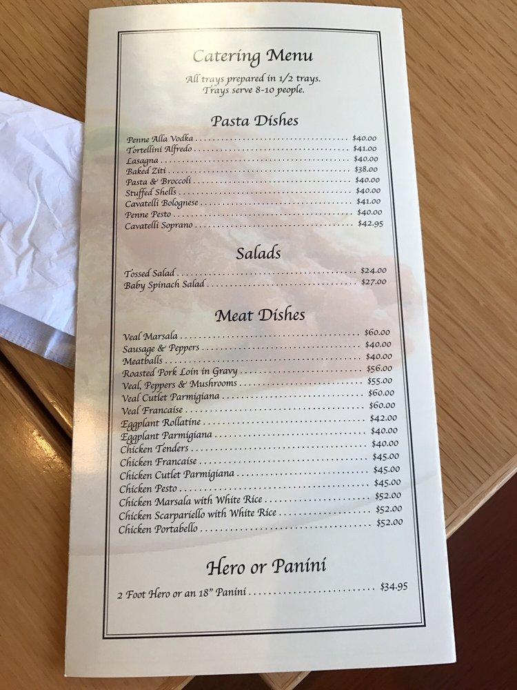 Menu at Calabria Restaurant, New City